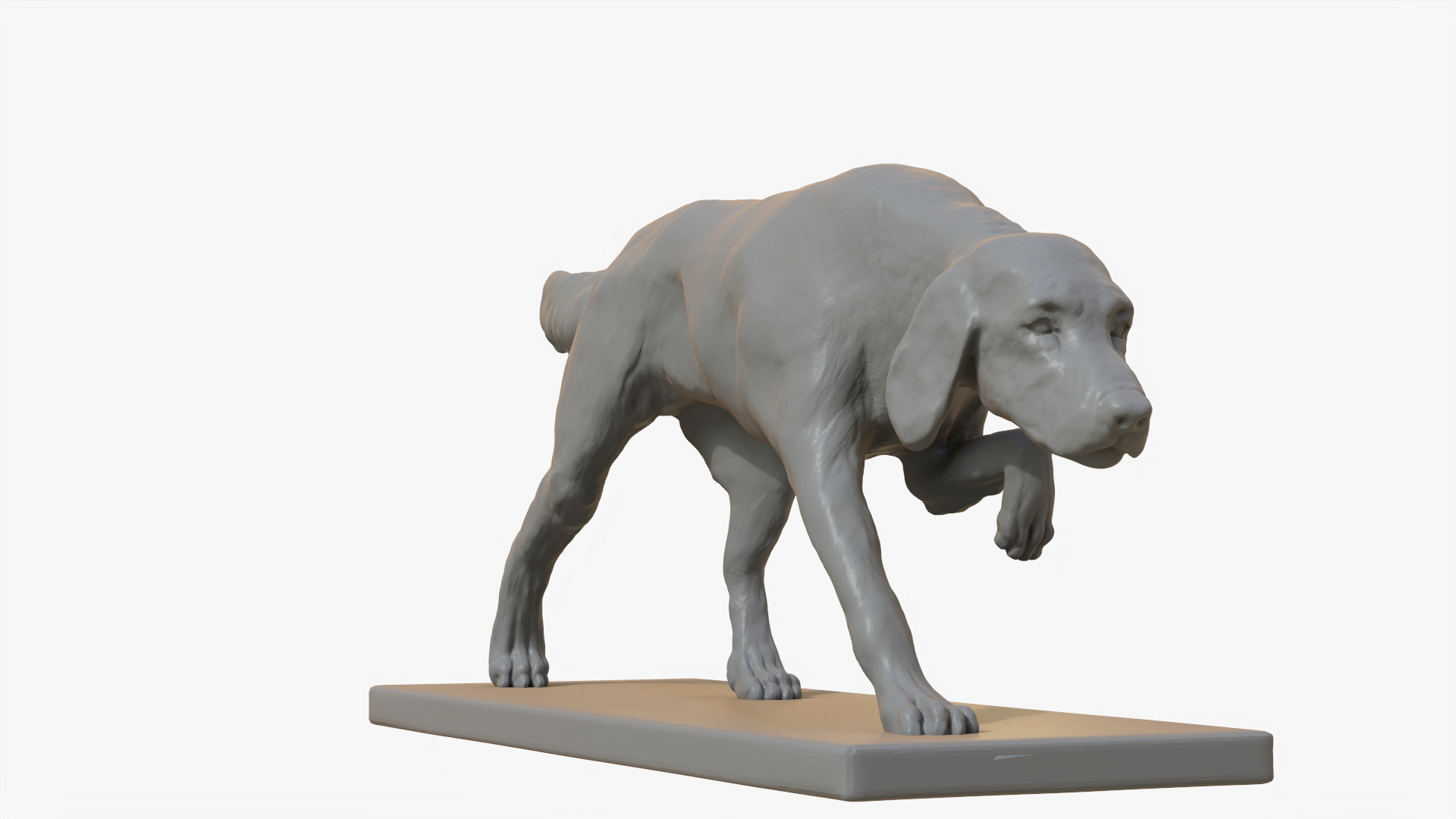 Dog Sculpture 3D - TurboSquid 1917108