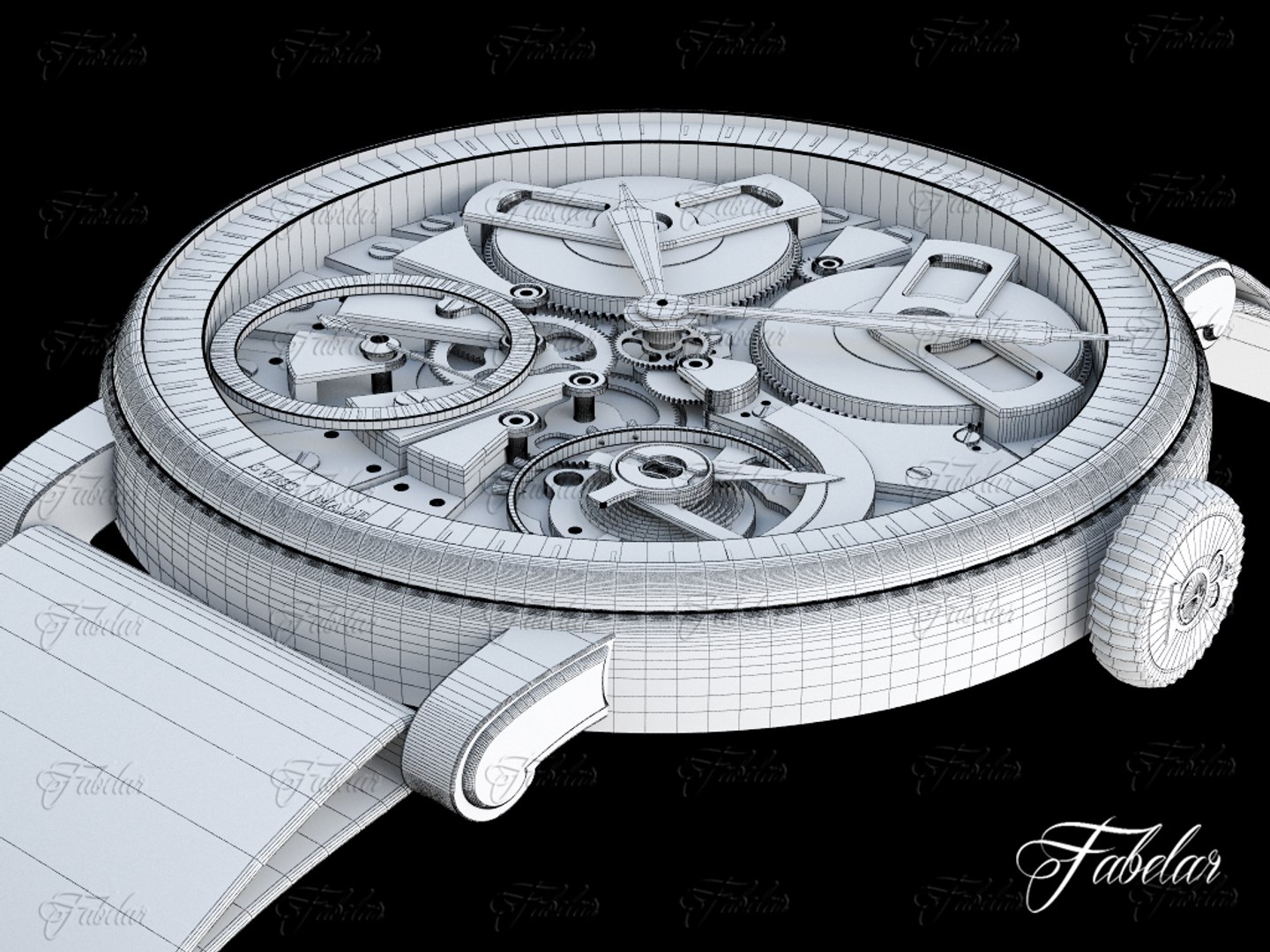 obj watch mechanism wristwatch