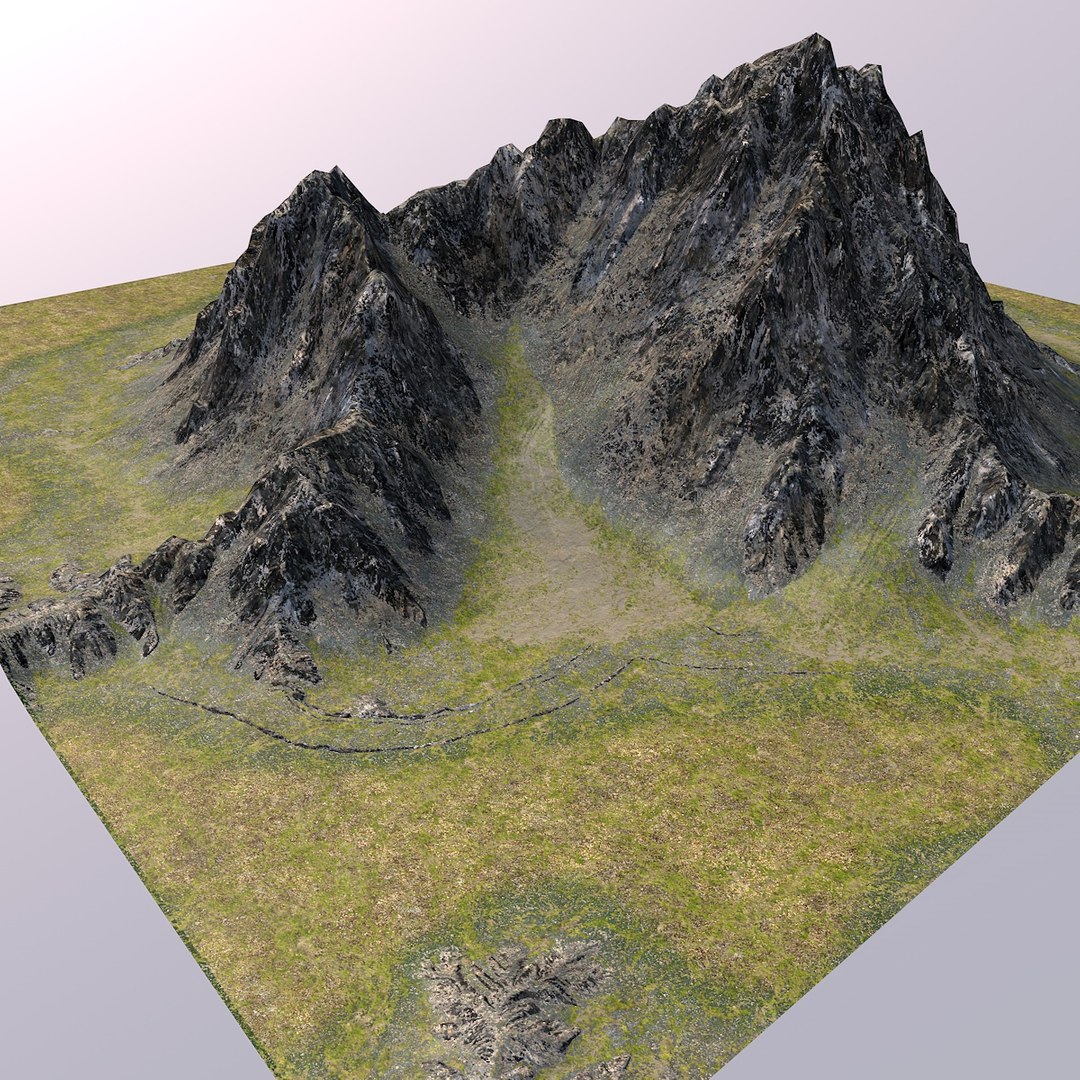 Mountain Terrain 3d 3ds