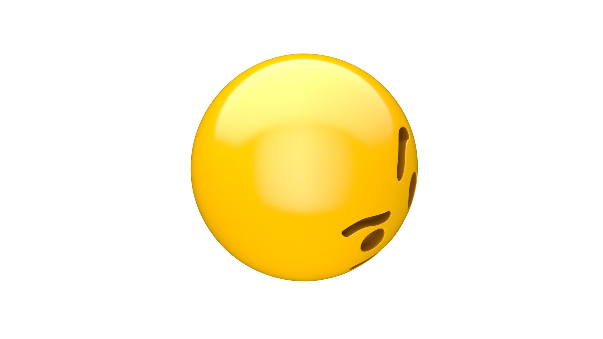 Apple Face With Raised Eyebrow 3D Model - TurboSquid 1724078