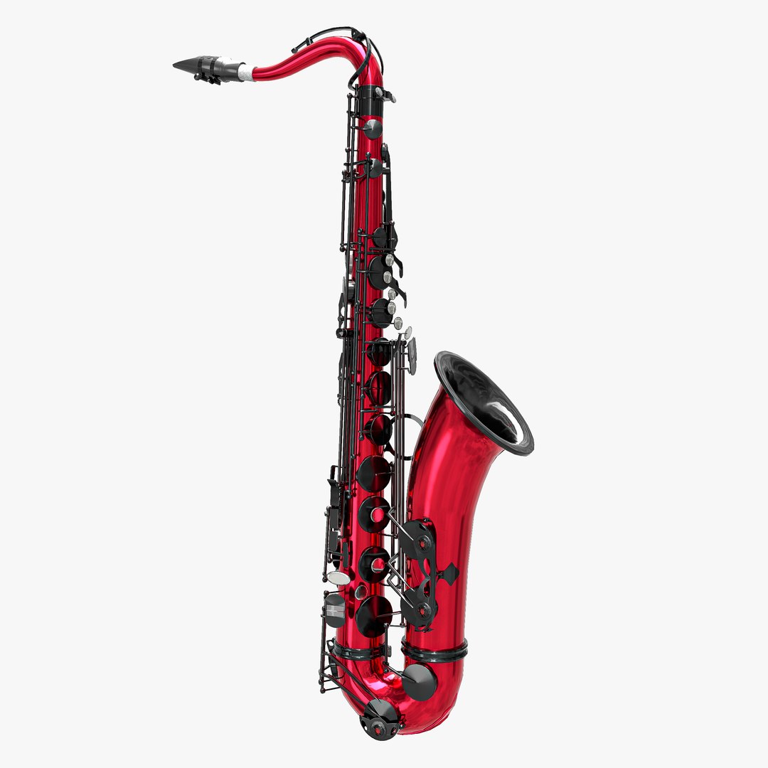 3D Model Red Saxophone - TurboSquid 1894451