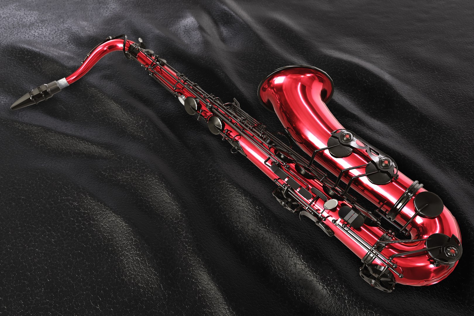 3D Model Red Saxophone - TurboSquid 1894451
