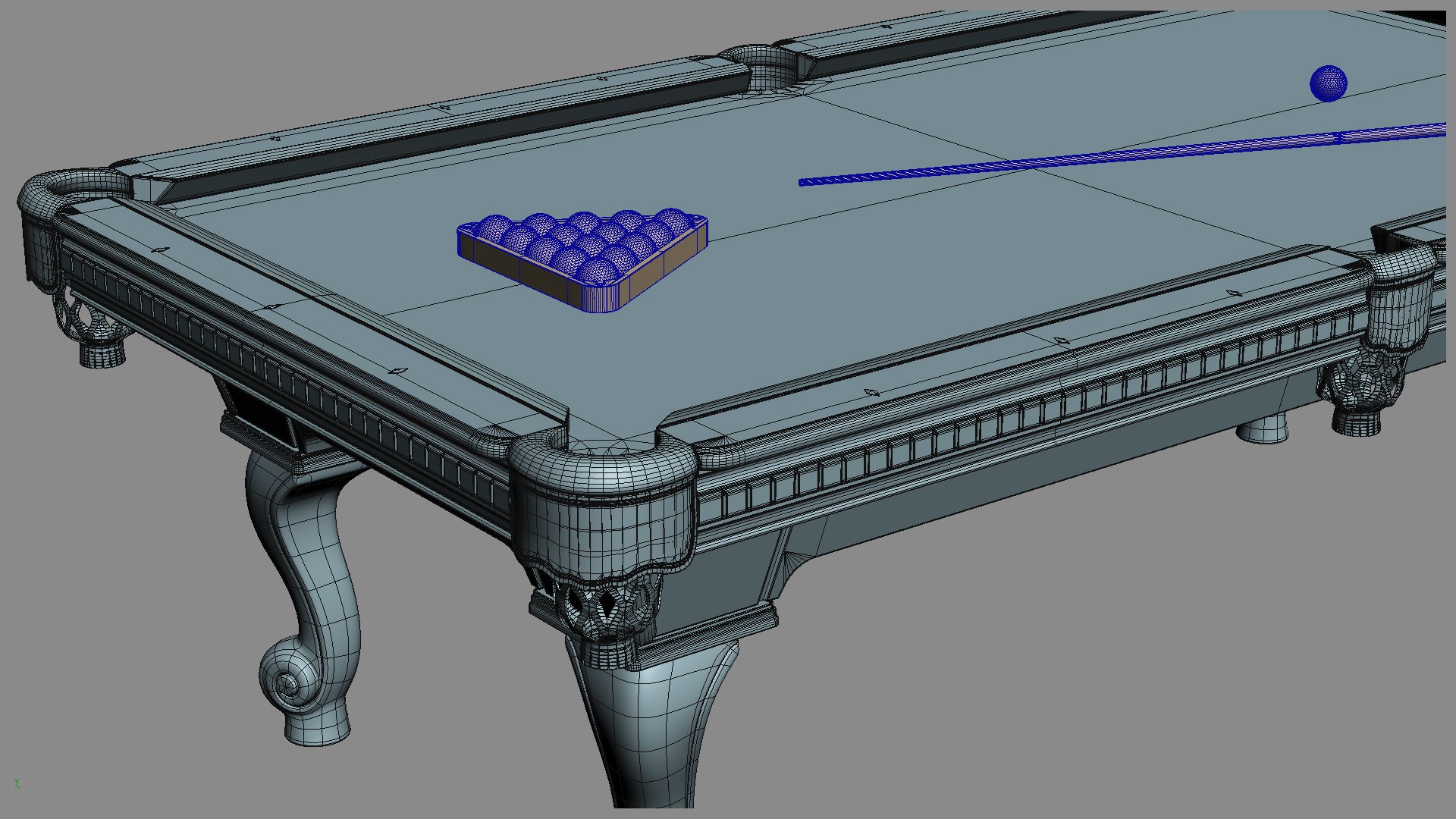 3D Pool Table 8ft Classic Style Jefferson Model - TurboSquid 2026474