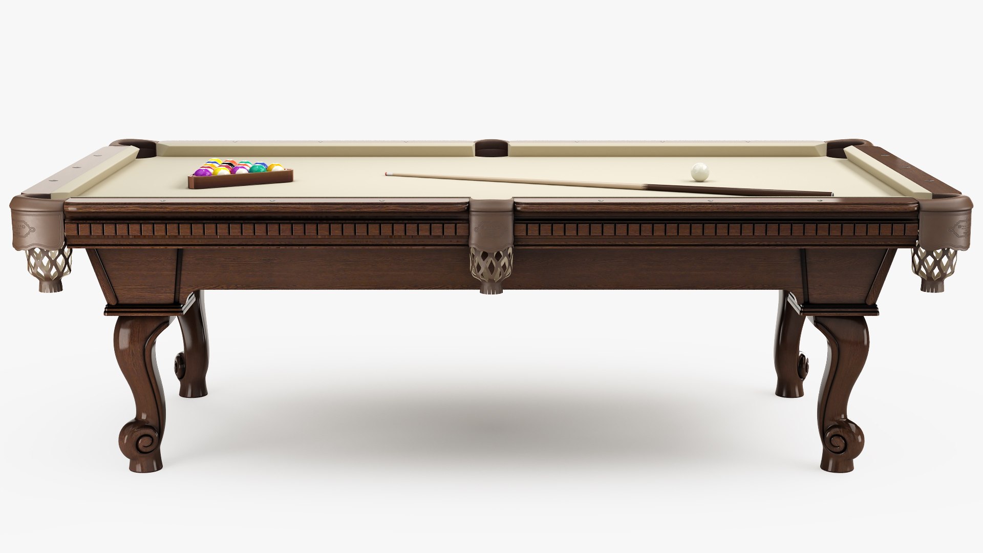 3D Pool Table 8ft Classic Style Jefferson Model - TurboSquid 2026474