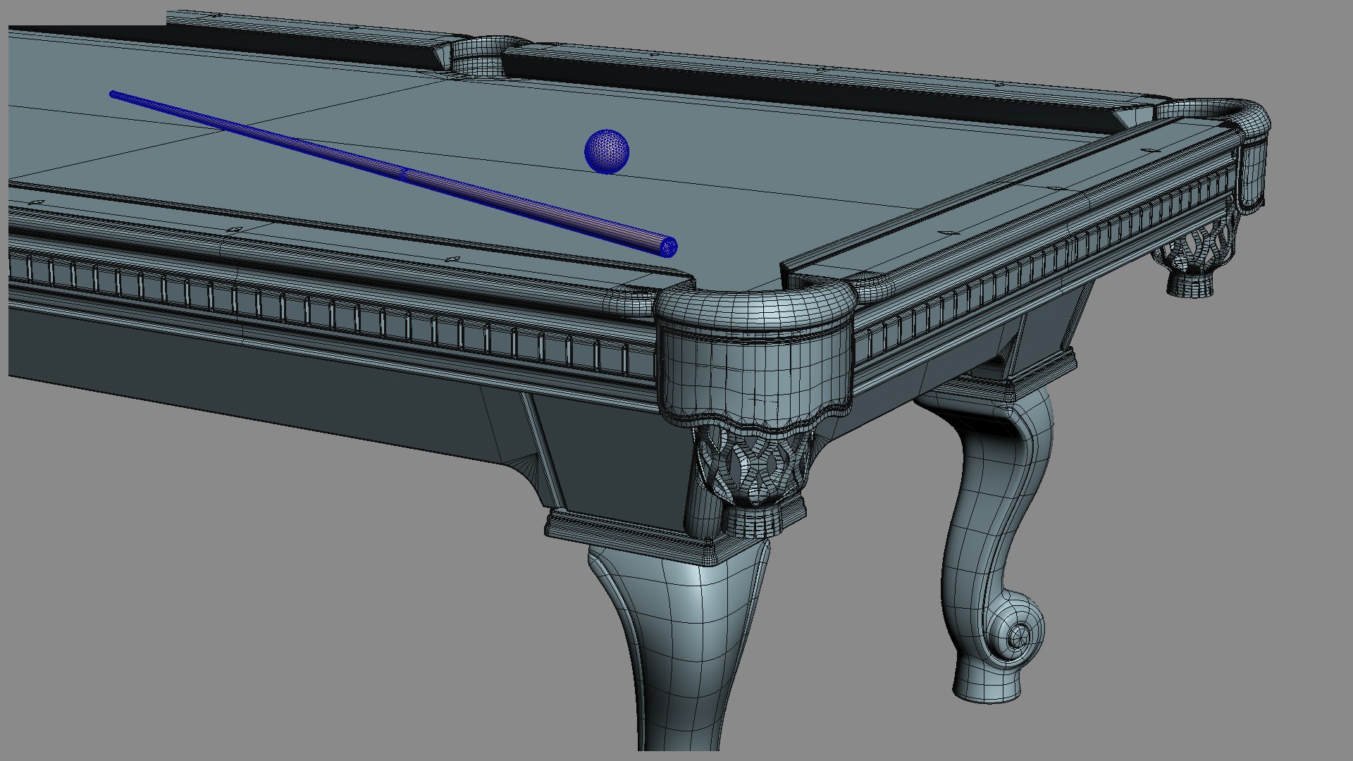 3D Pool Table 8ft Classic Style Jefferson Model - TurboSquid 2026474
