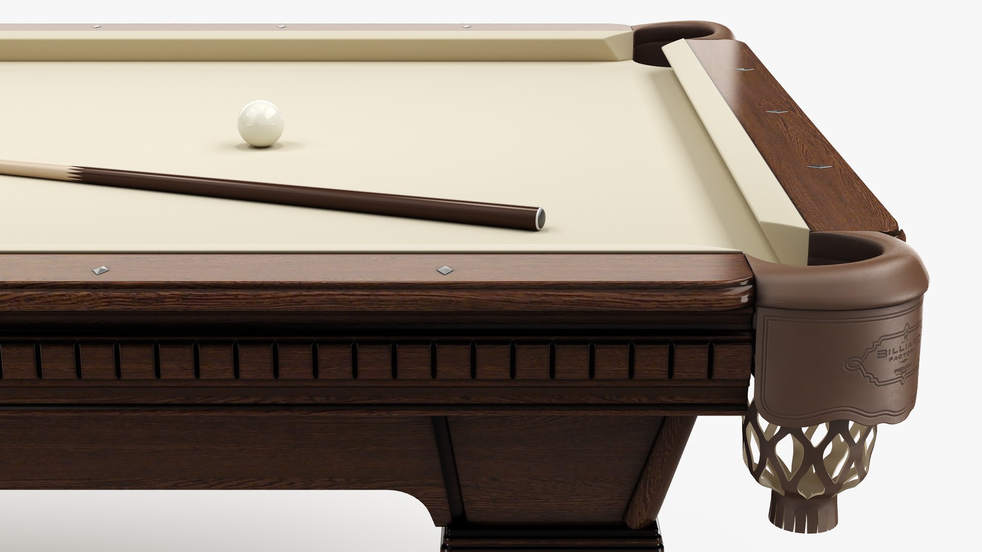 3D Pool Table 8ft Classic Style Jefferson Model - TurboSquid 2026474