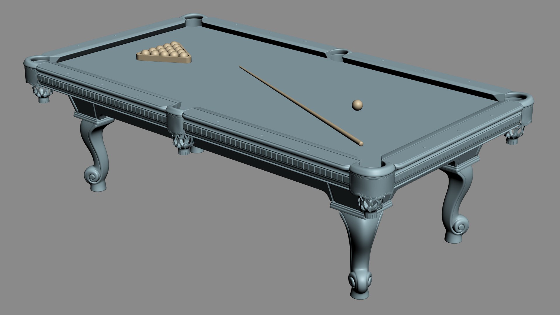 3D Pool Table 8ft Classic Style Jefferson Model - TurboSquid 2026474