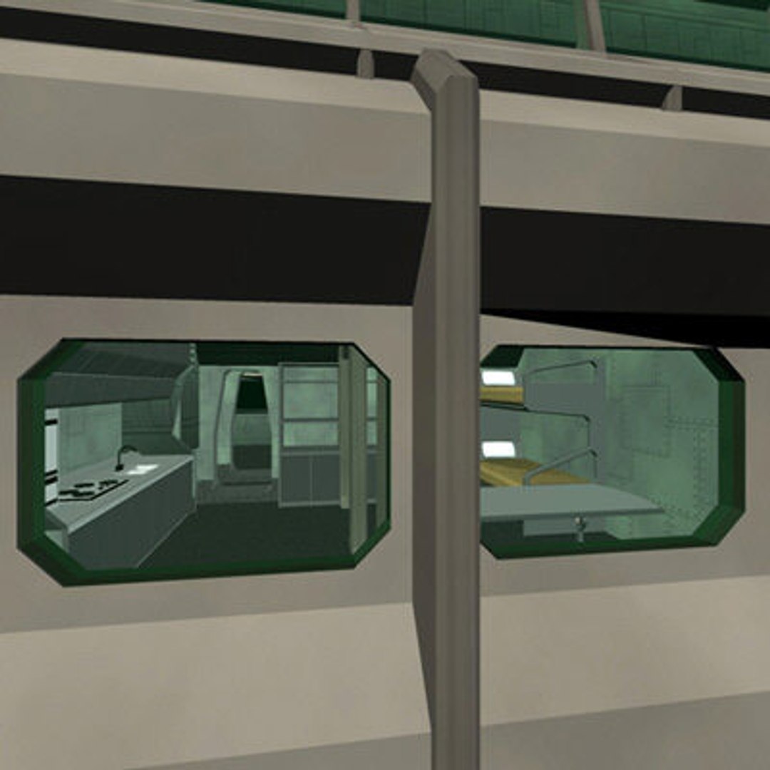 ss3 spaceship interior 3d model