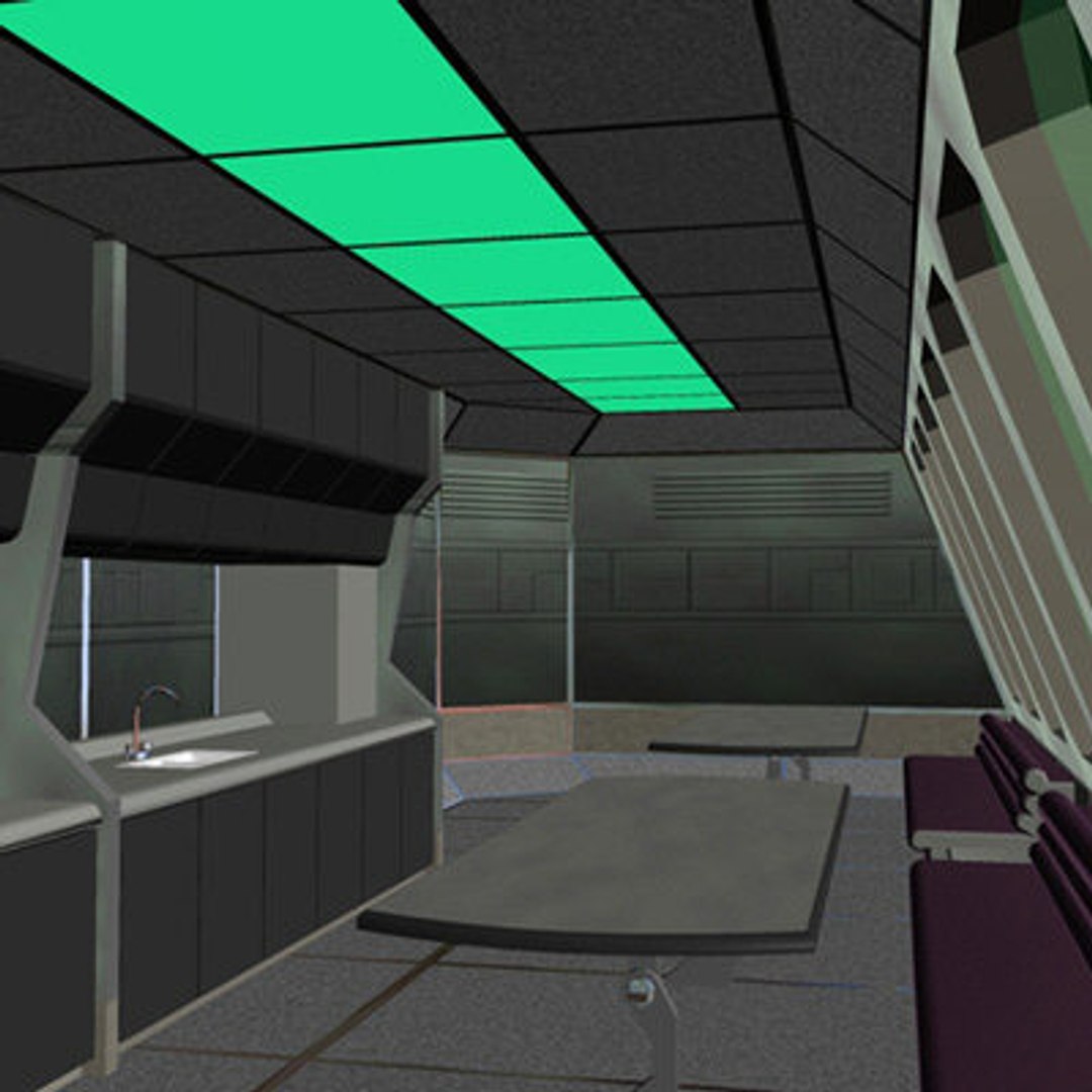 Ss3 Spaceship Interior 3d Model