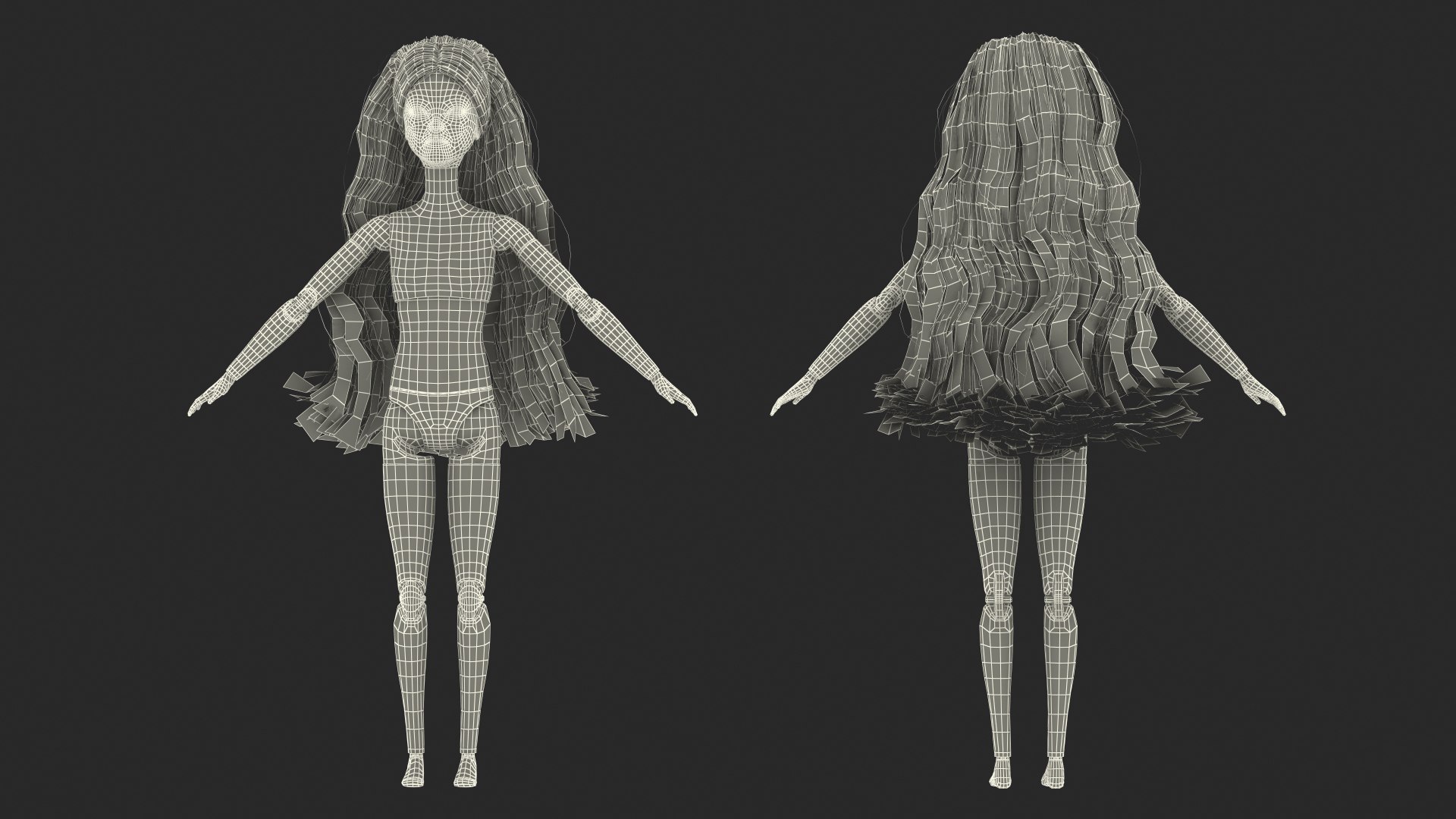 3D Barbie Doll Without Clothes T-pose - TurboSquid 1988222