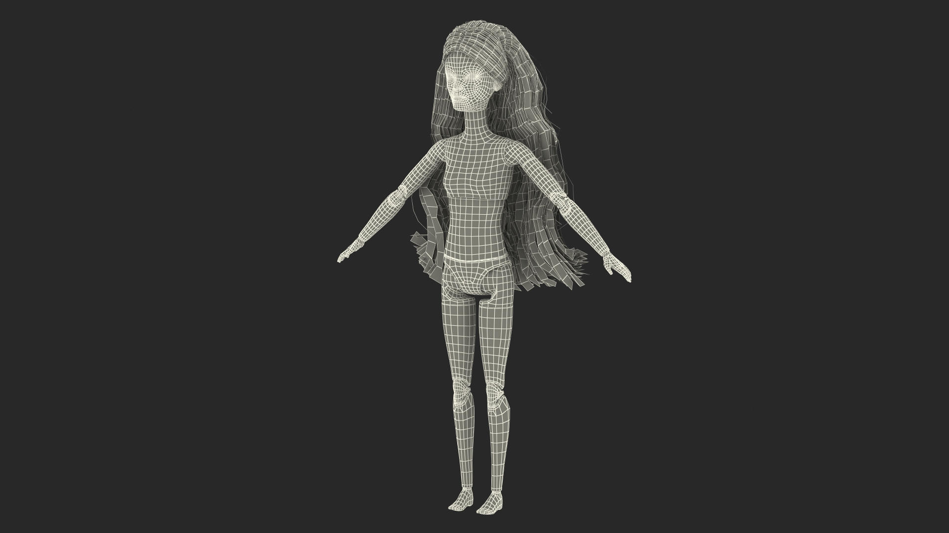 3D Barbie Doll Without Clothes T-pose - TurboSquid 1988222