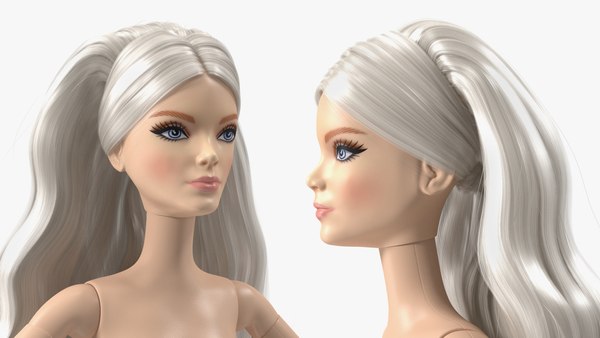 modelo 3d Muñeca Barbie sin ropa T-pose - TurboSquid 1988222