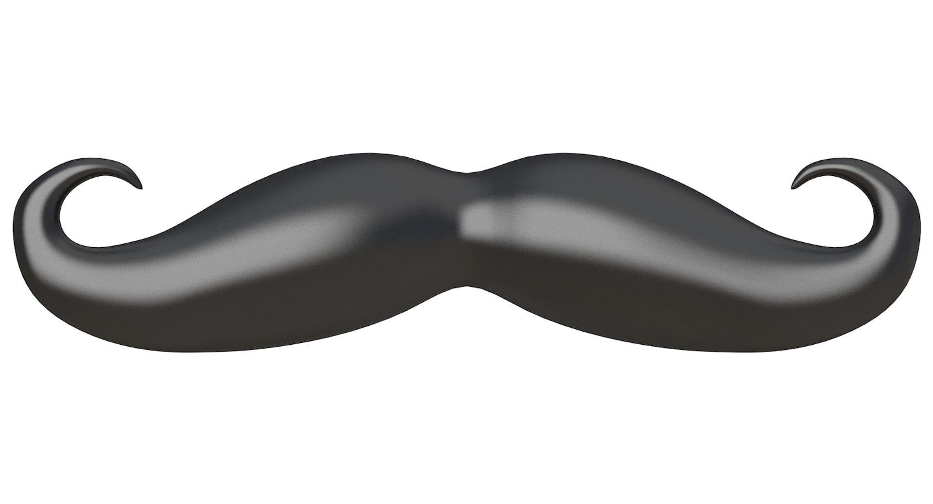 Cartoon Mustache Handlebar Style 3d Dxf