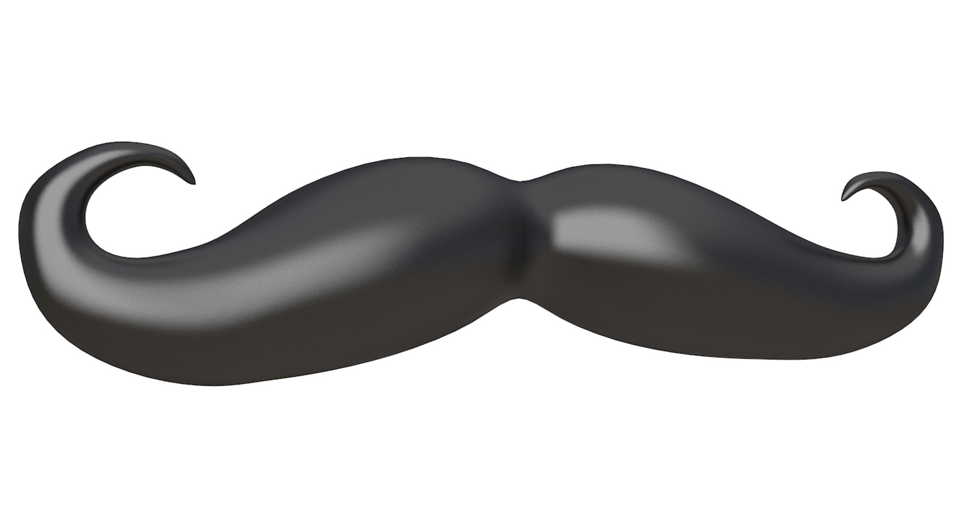 Cartoon Mustache Handlebar Style 3d Dxf