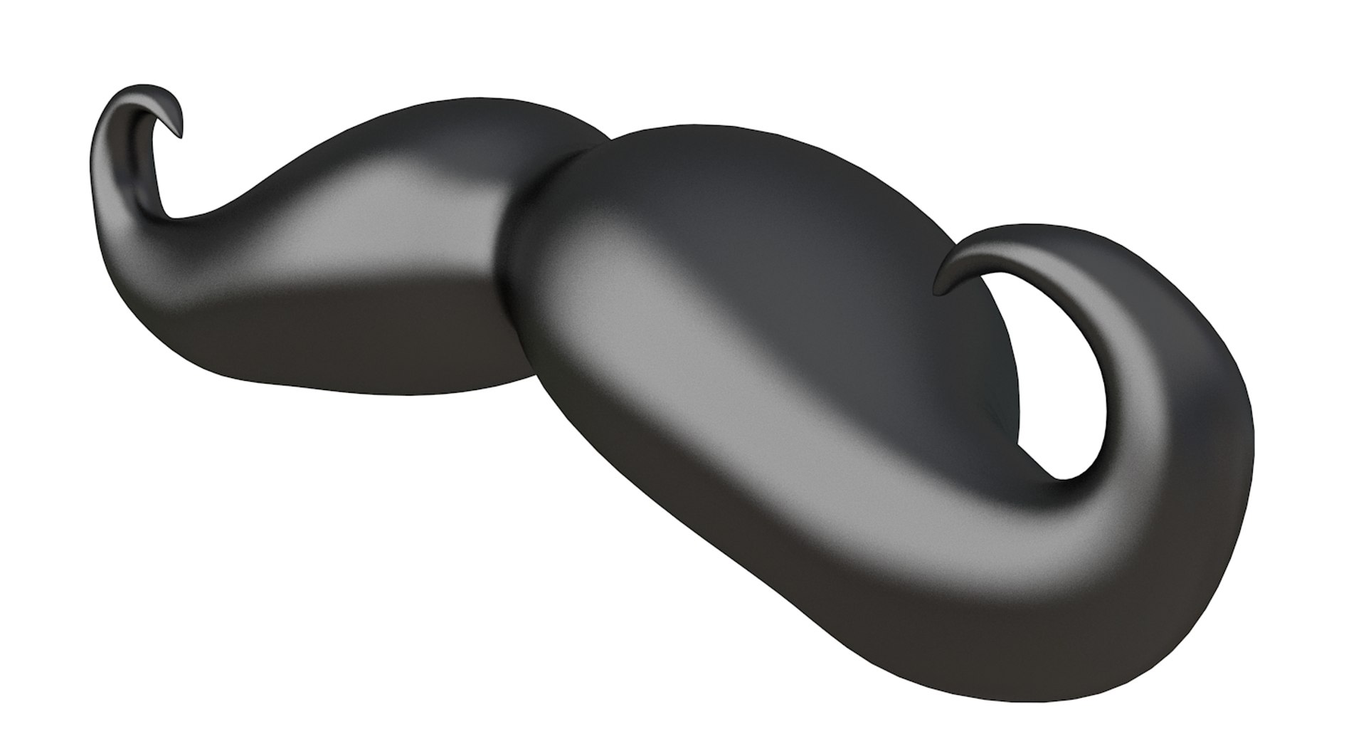 Cartoon Mustache Handlebar Style 3d Dxf