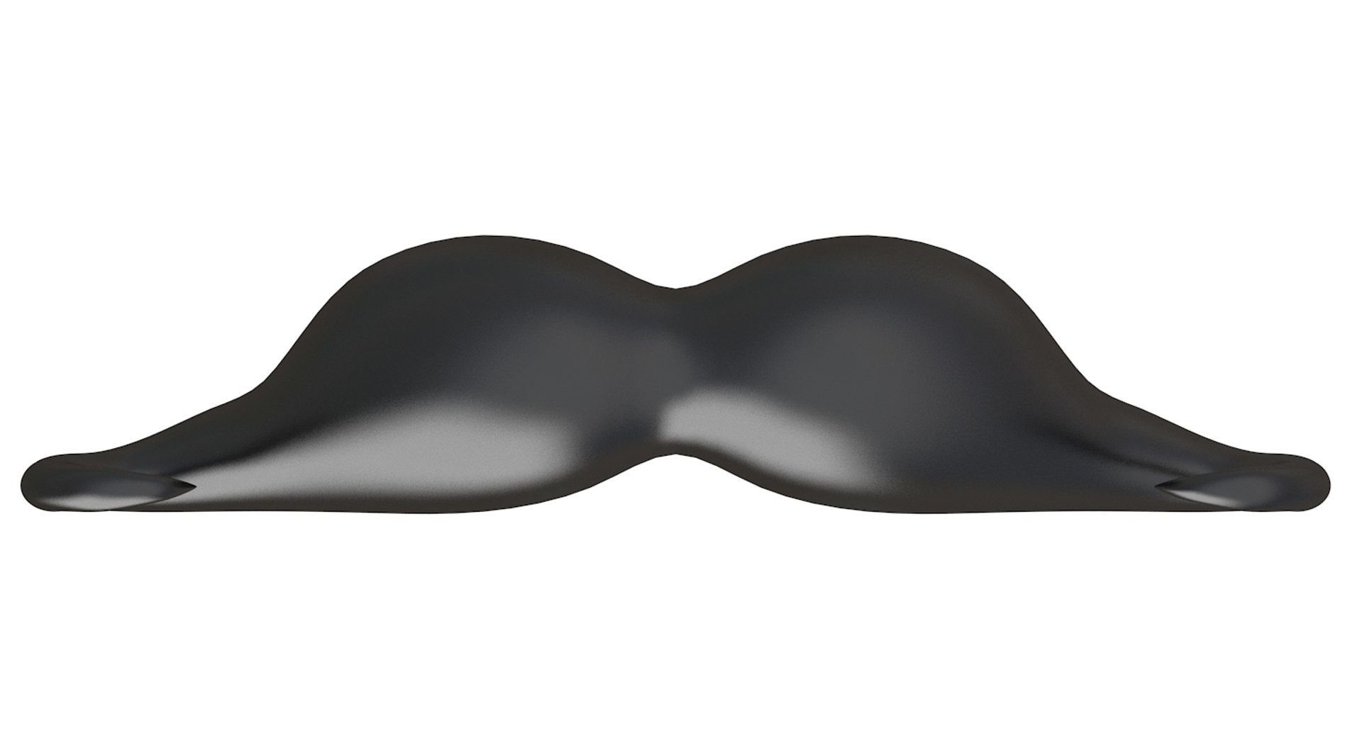 Cartoon Mustache Handlebar Style 3d Dxf