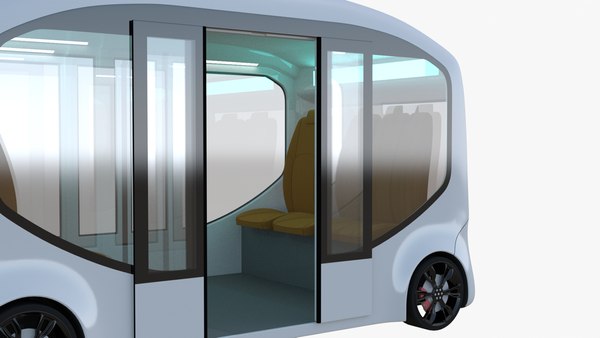 3D Autonomous minibus concept model - TurboSquid 1799026