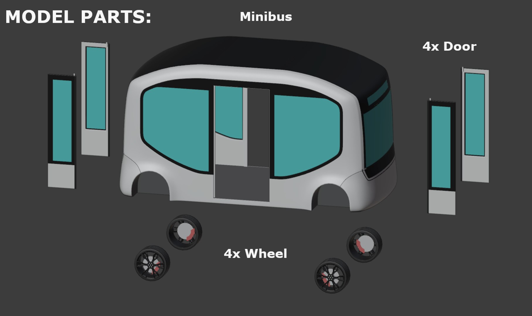 3D Autonomous Minibus Concept Model - TurboSquid 1799026