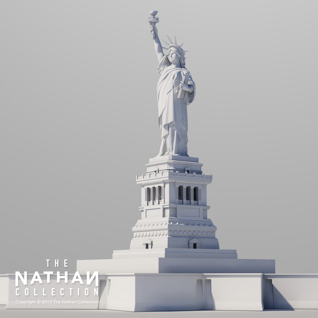 3d model of statue liberty