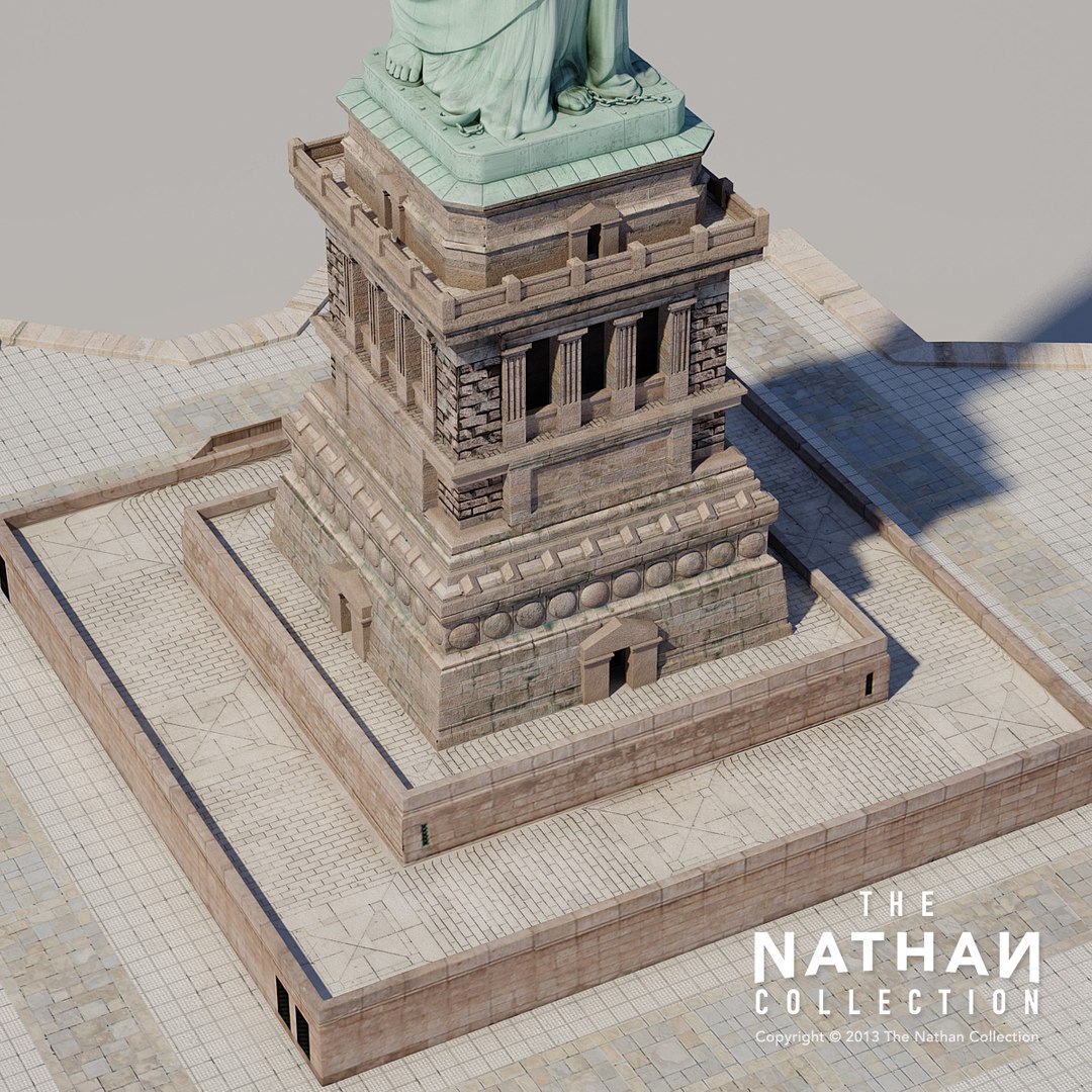 3d model of statue liberty