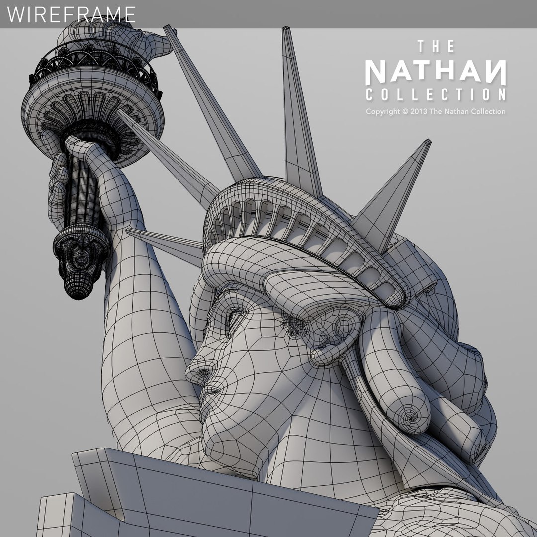 3d model of statue liberty