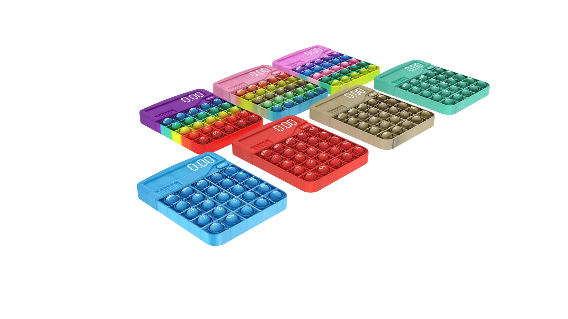 Calculator Pop It Fidget Toys Set 3D - TurboSquid 1780362