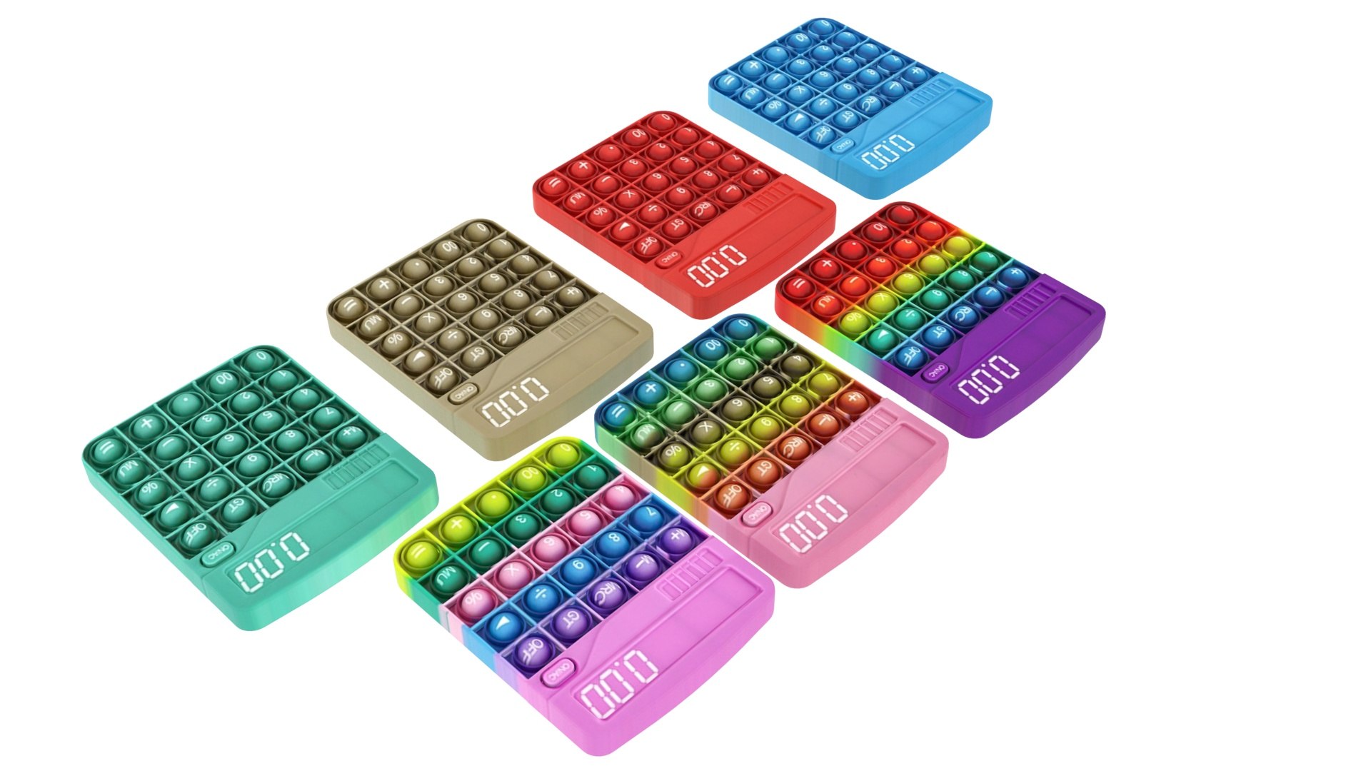 Calculator Pop It Fidget Toys Set 3D - TurboSquid 1780362