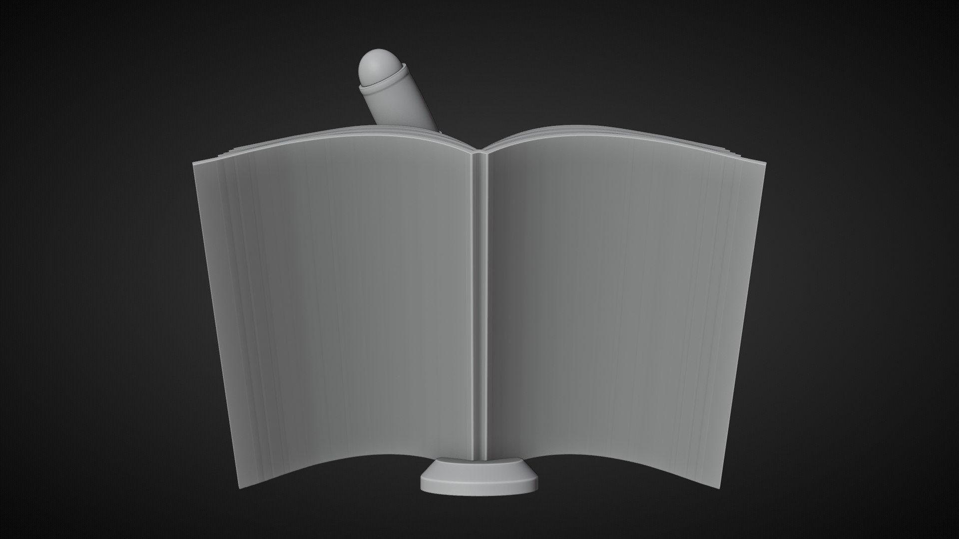 3D Book And Pen Model - TurboSquid 2338321