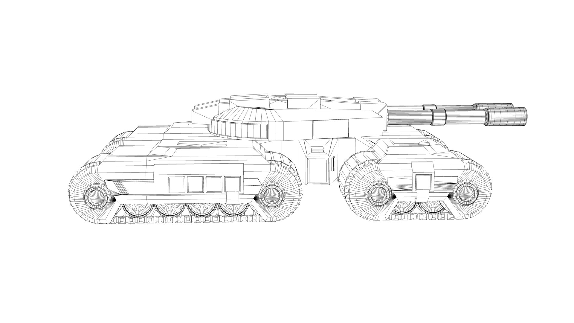 Cac Tank Mammoth 3d Model