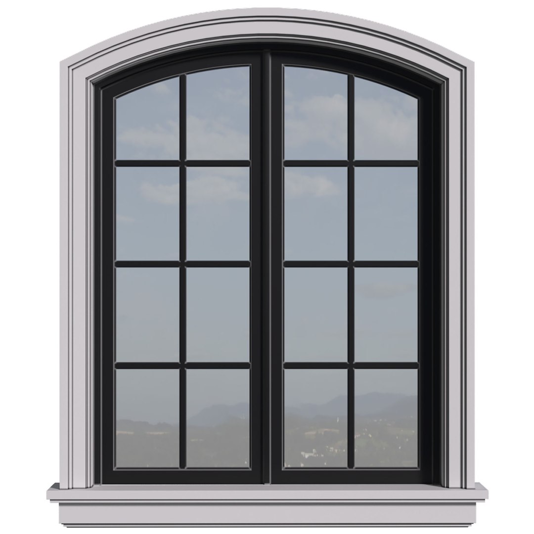 3D Arched Aluminium Window Model - TurboSquid 2077431
