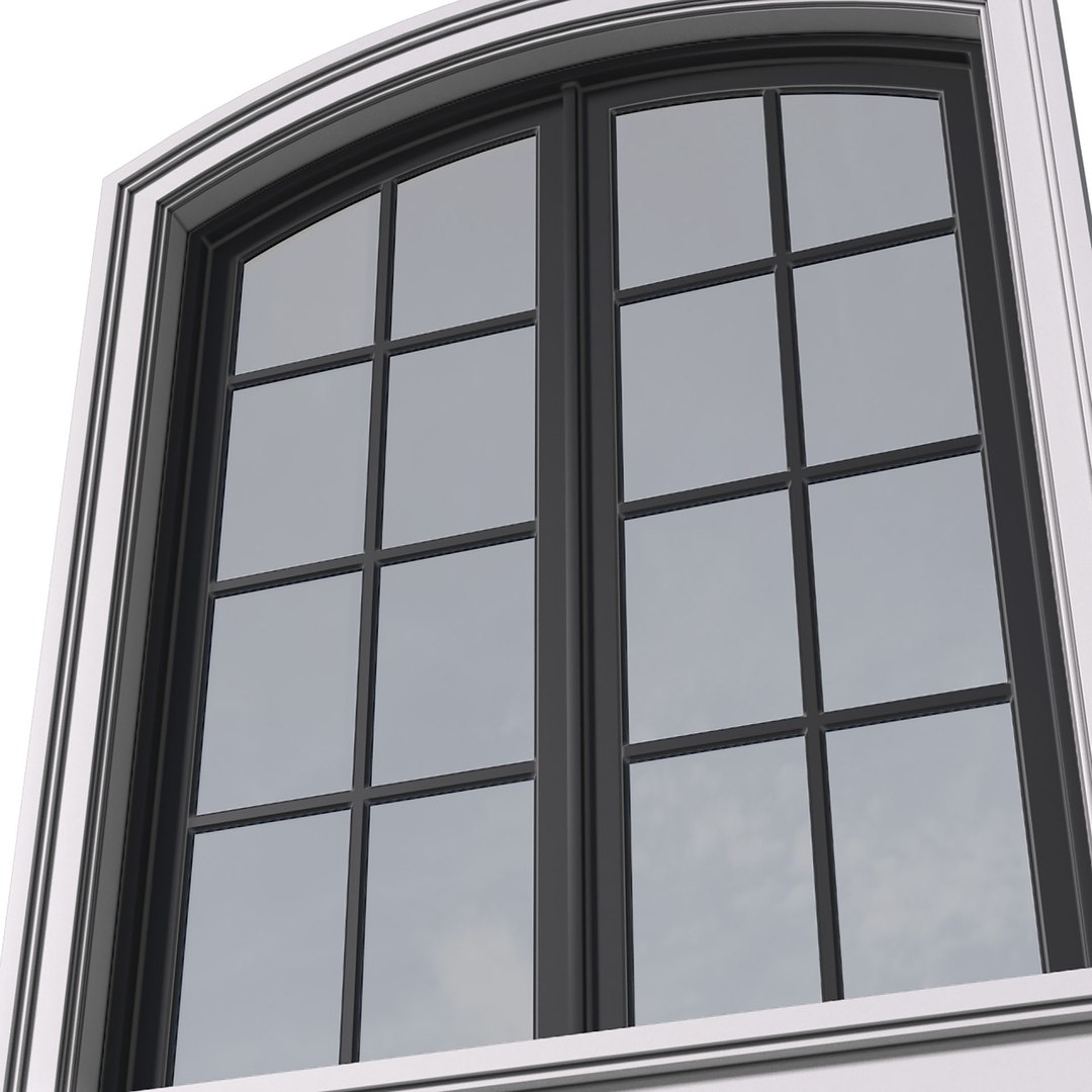 3D Arched Aluminium Window Model - TurboSquid 2077431