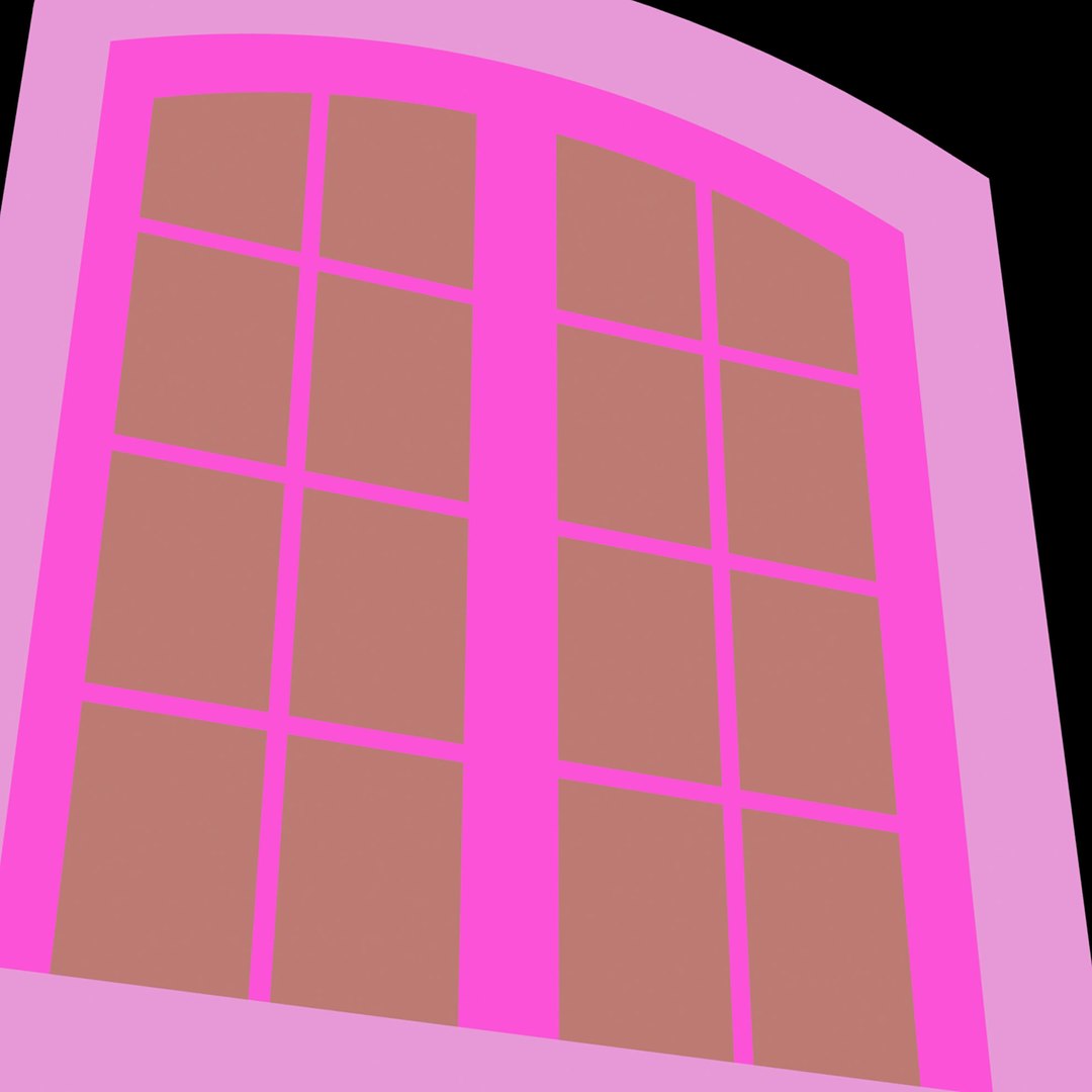 3D Arched Aluminium Window Model - TurboSquid 2077431