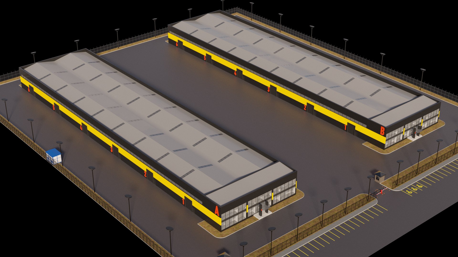 Logistic Center 3D - TurboSquid 2411843