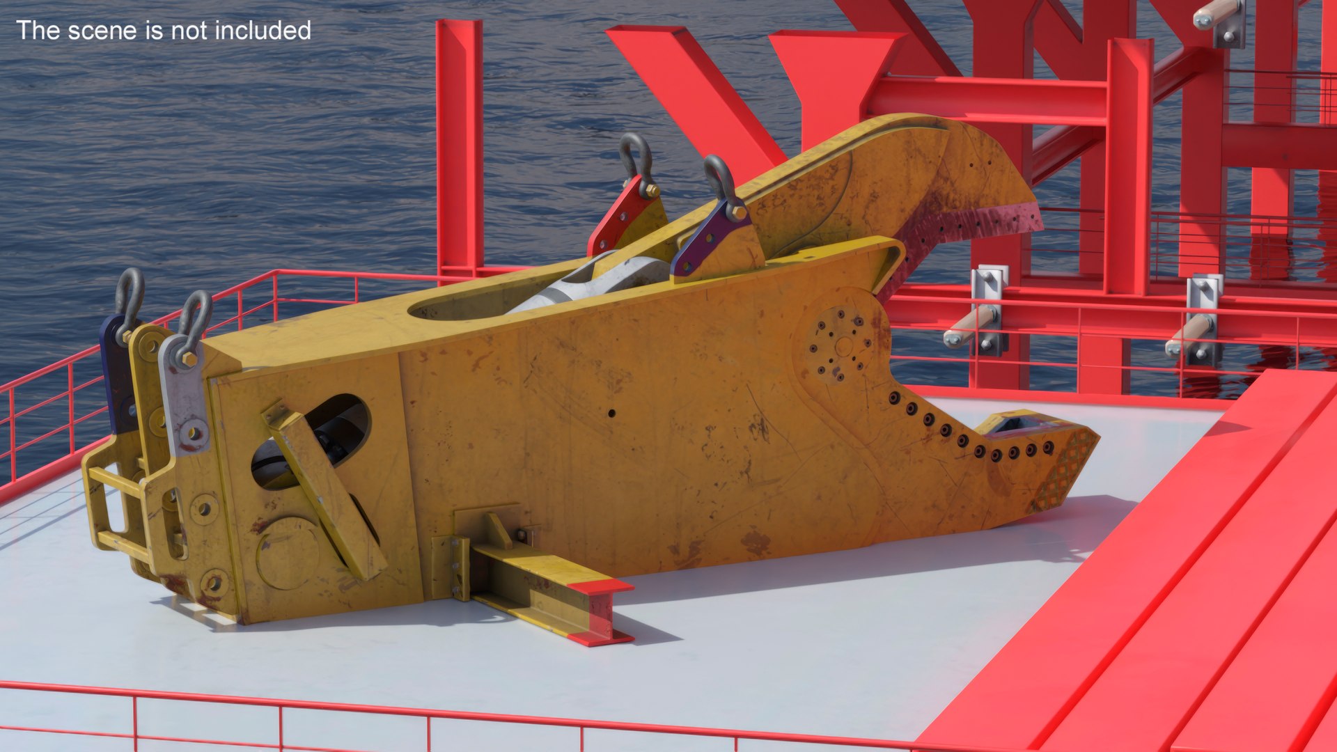 3D Offshore Hydraulic Pipe Cutter Used - TurboSquid 2328310