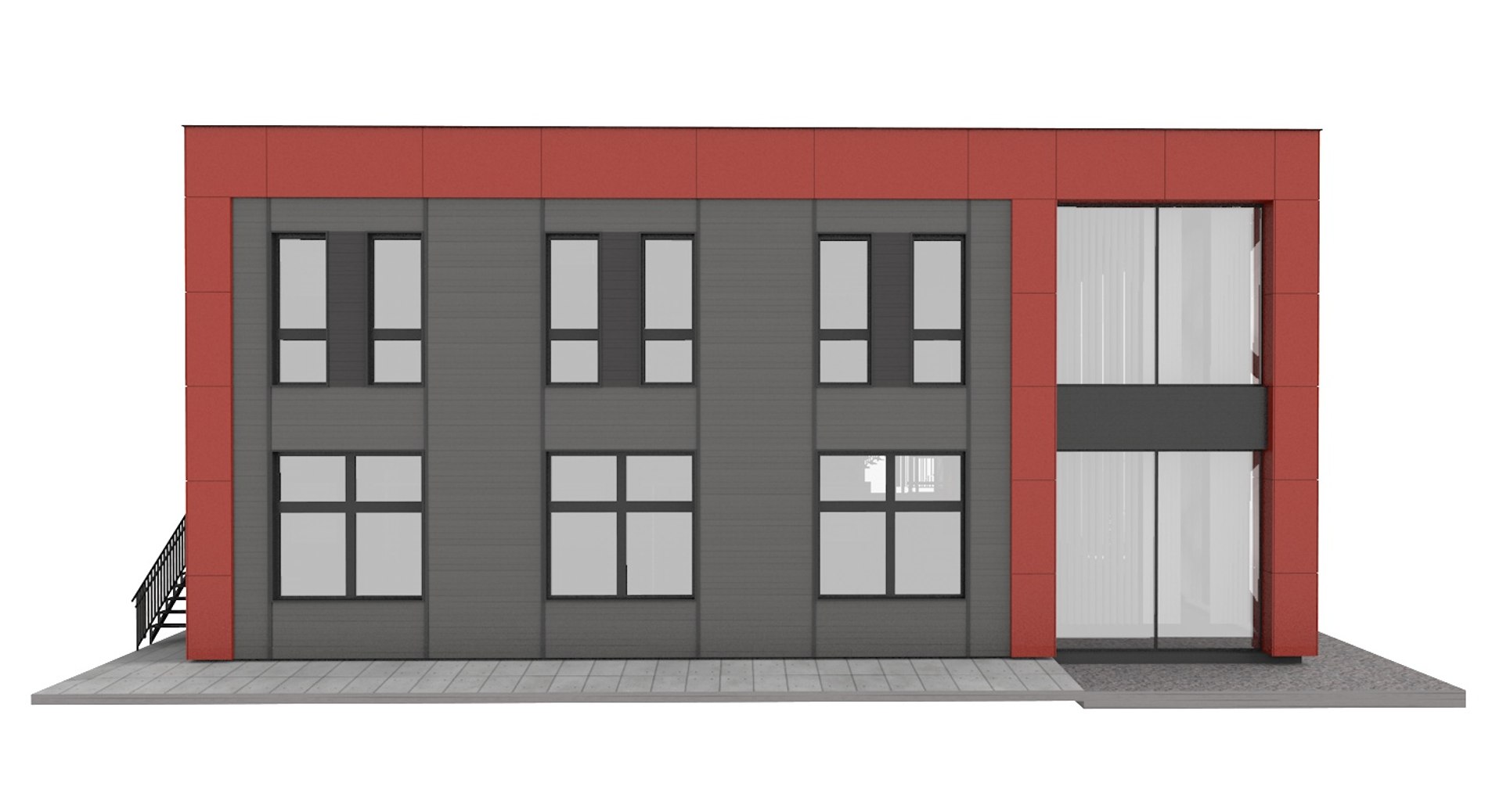 3D Office Store Building Model - TurboSquid 1647606