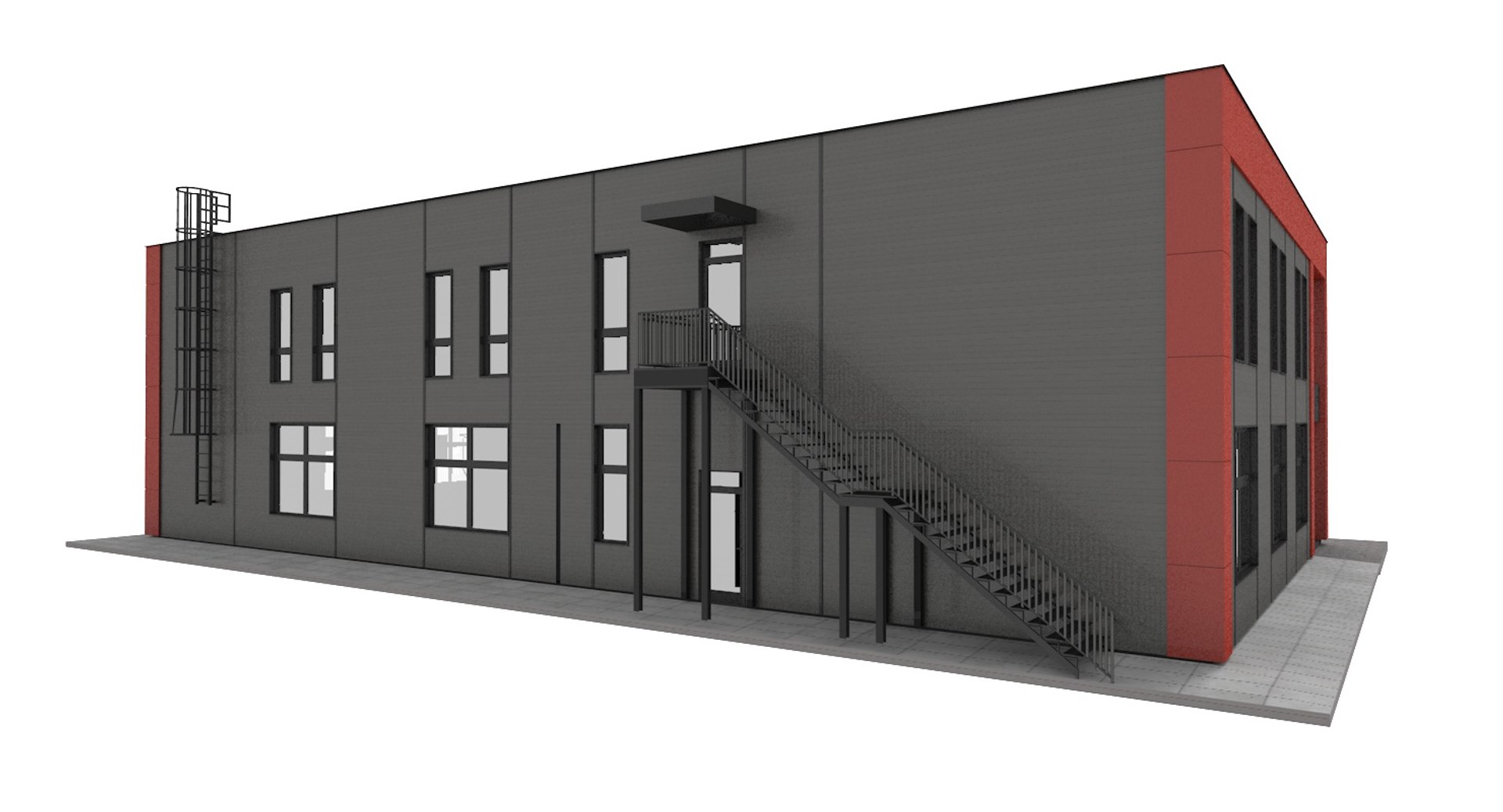 3D Office Store Building Model - TurboSquid 1647606