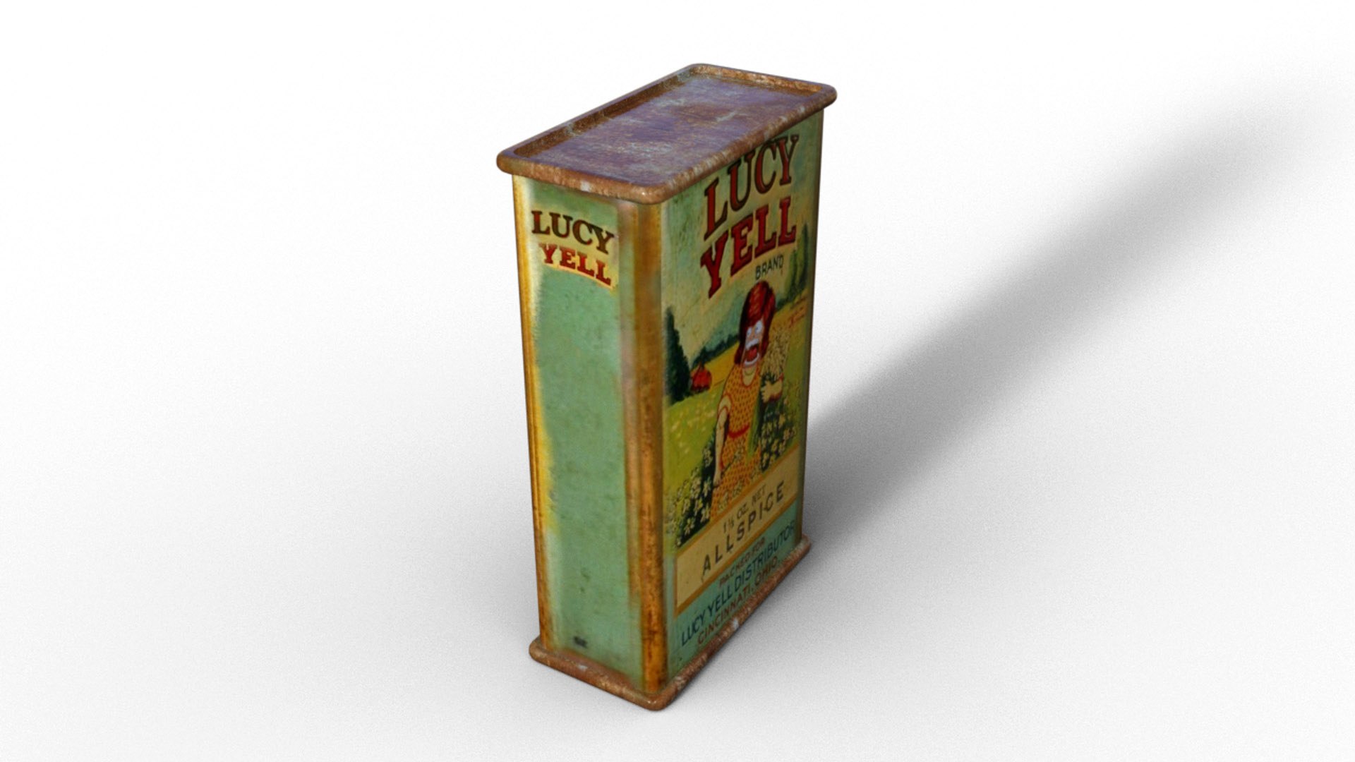 3D Antique Tin Model - TurboSquid 1430030