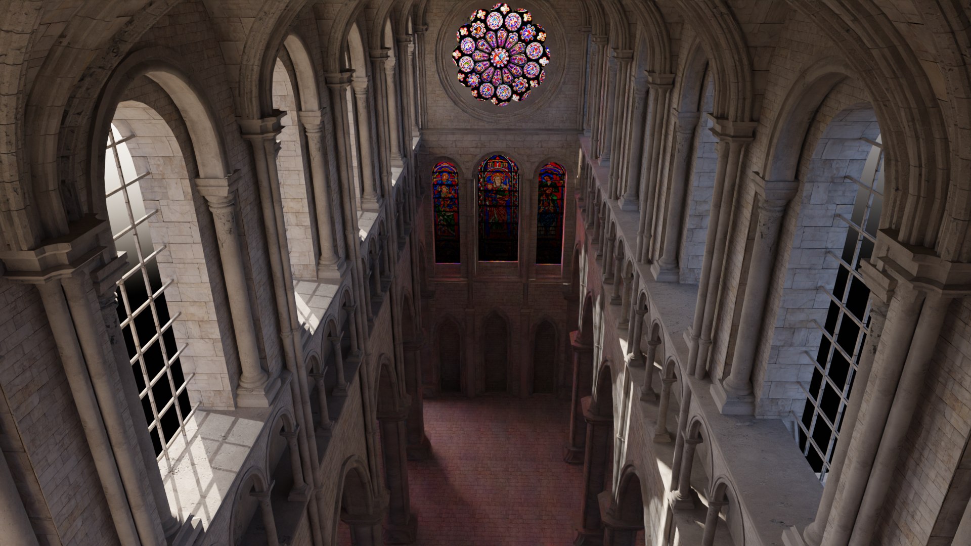 3D Model Church Interior - TurboSquid 1991692