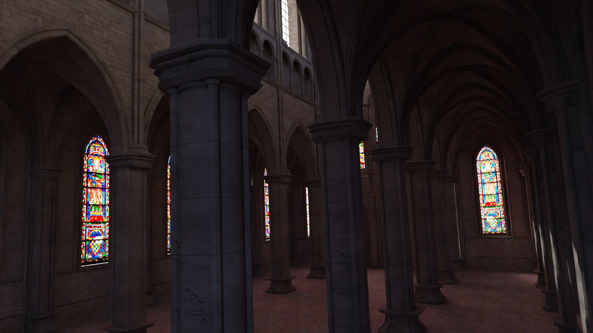 3D Model Church Interior - TurboSquid 1991692