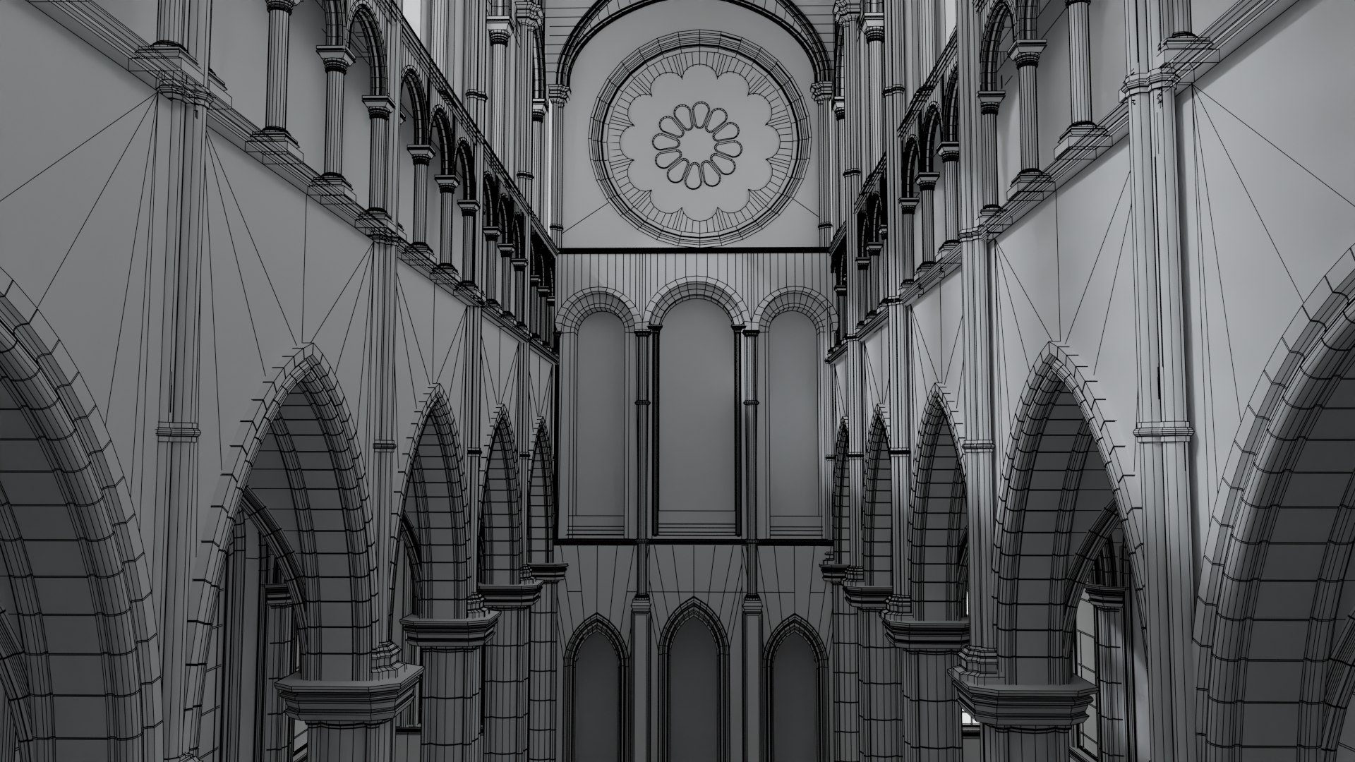 3D Model Church Interior - TurboSquid 1991692