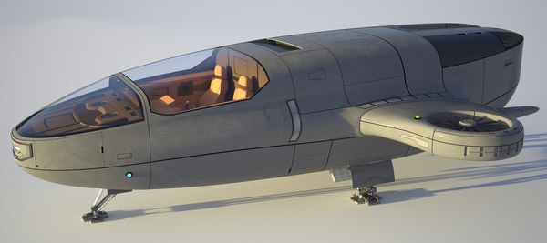 3d model futuristic spaceship