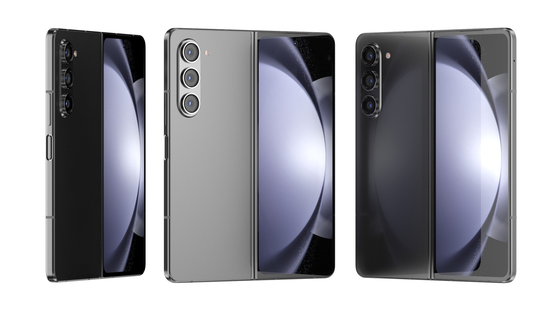 Samsung Galaxy Z Fold 5 Phantom Black 3D - TurboSquid 2131472