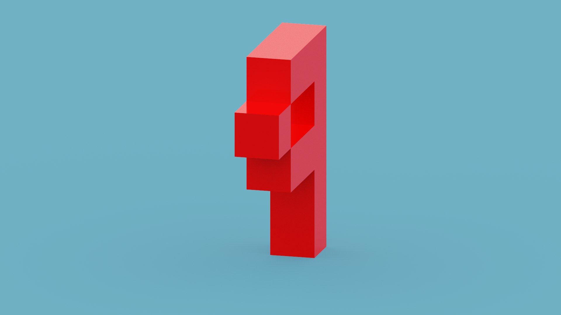 Pixel Letter P 3D Model - TurboSquid 1981607