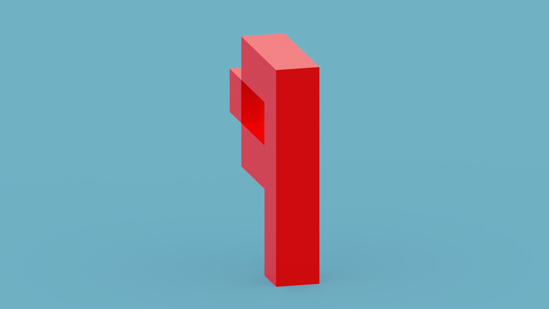 Pixel Letter P 3D Model - TurboSquid 1981607