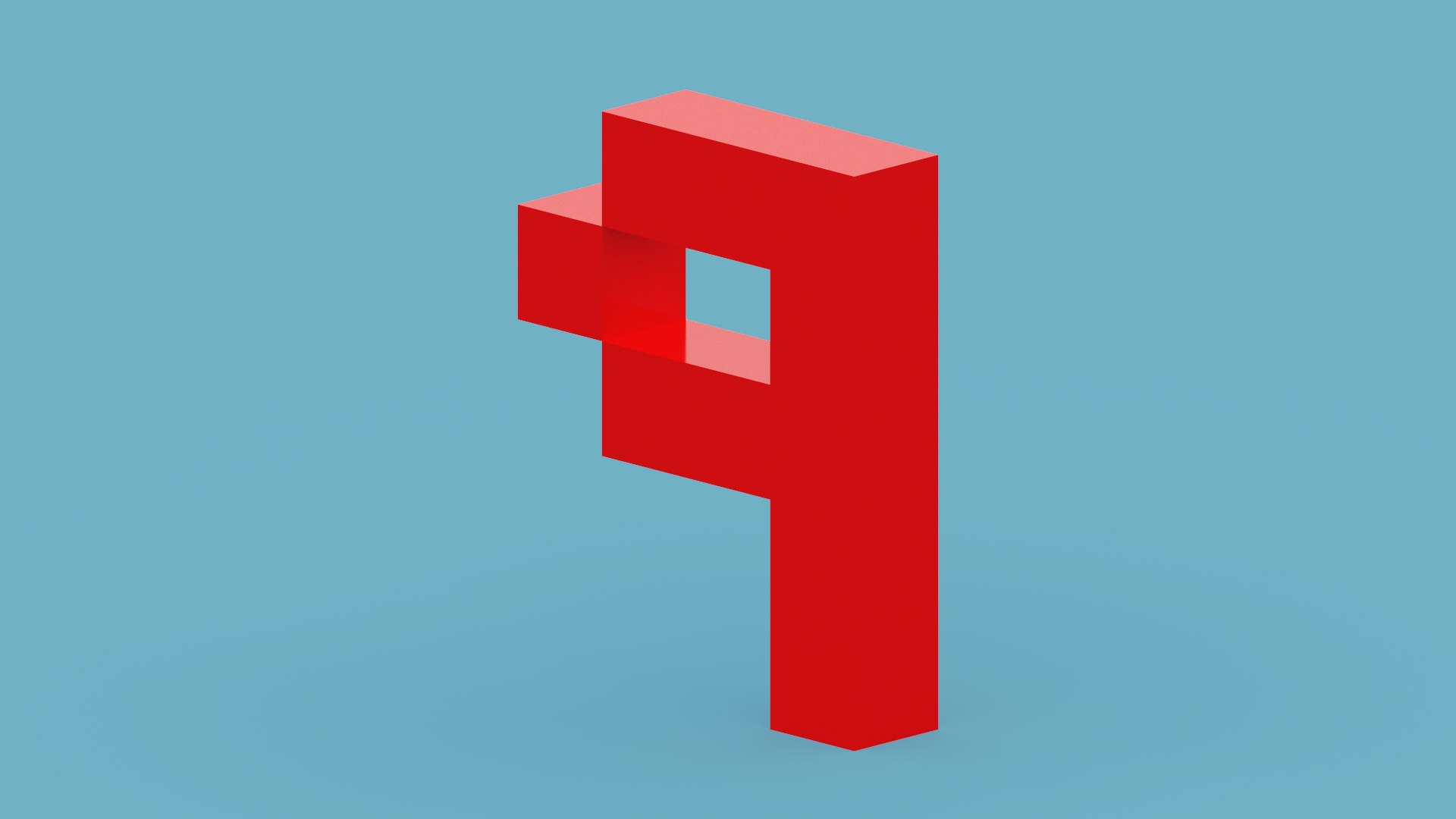 Pixel Letter P 3D Model - TurboSquid 1981607
