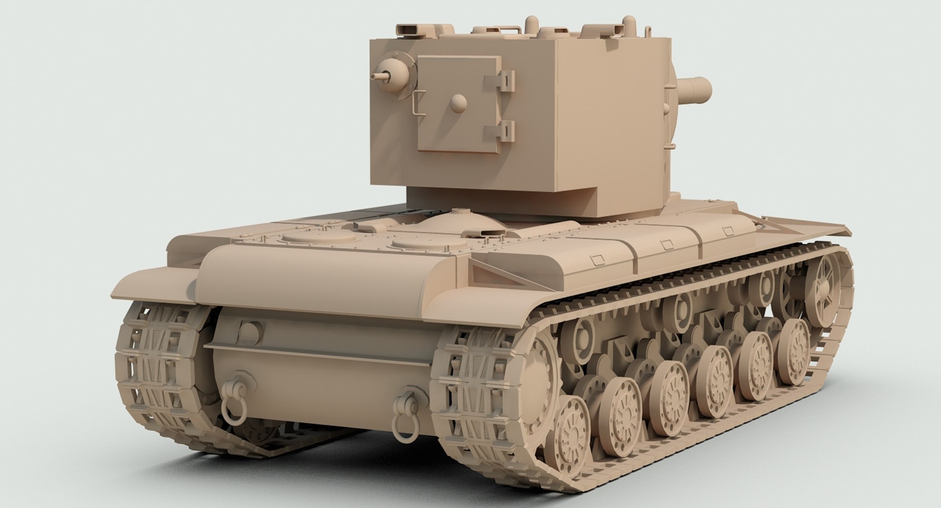 Ww2 Russian Tank Kv2 3D - TurboSquid 1399205