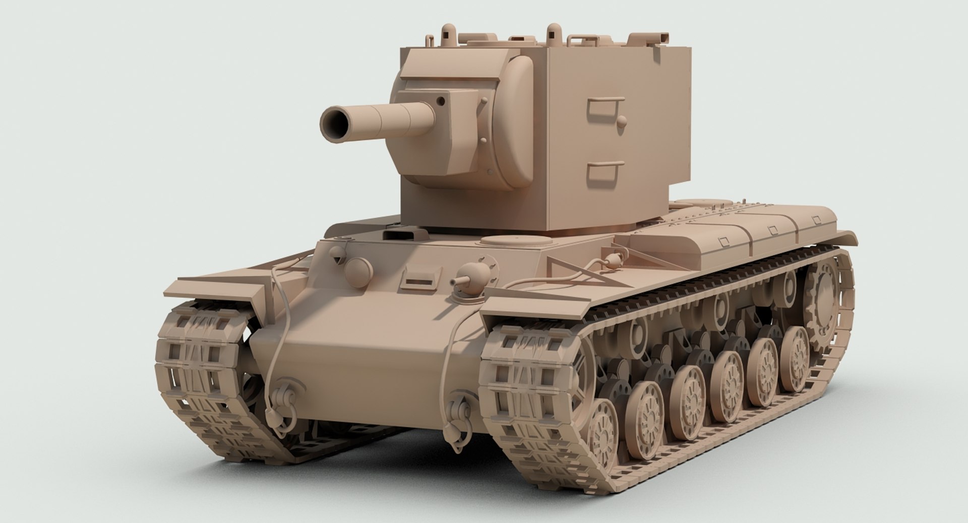 Ww2 Russian Tank Kv2 3D - TurboSquid 1399205