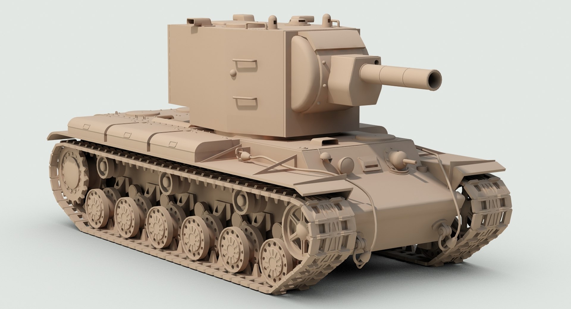 Ww2 Russian Tank Kv2 3D - TurboSquid 1399205