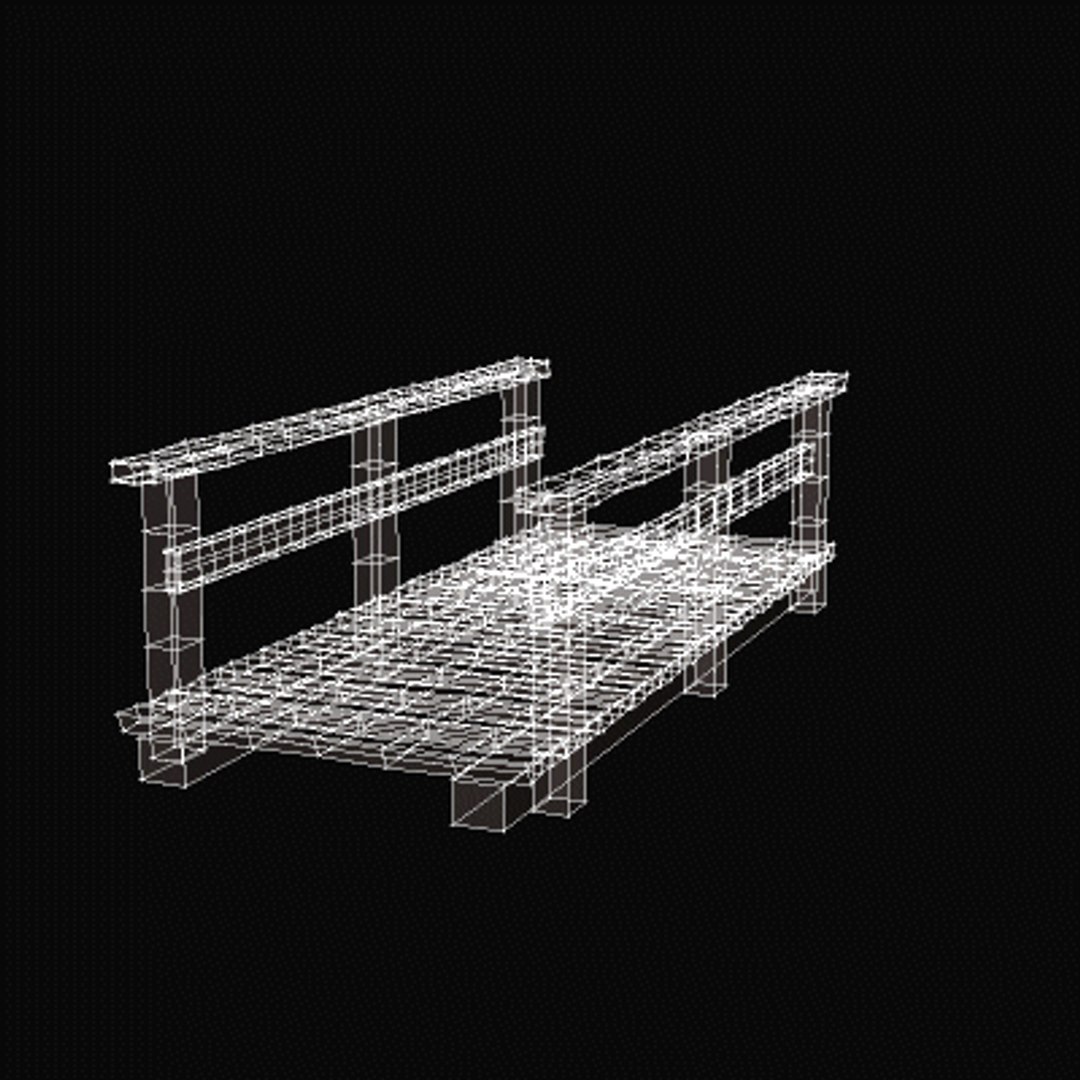 Foot Bridge Zipped 3d Model