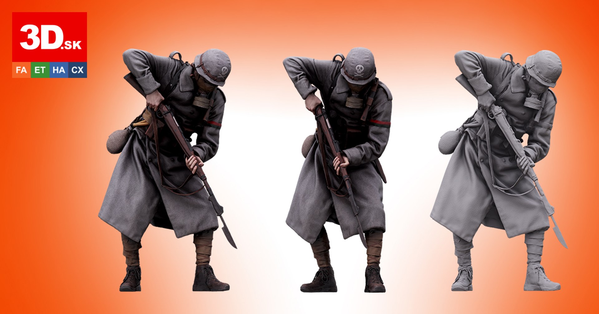 3D 3D Body Scan - Army Stormtrooper Bayonette Model - TurboSquid 1793527